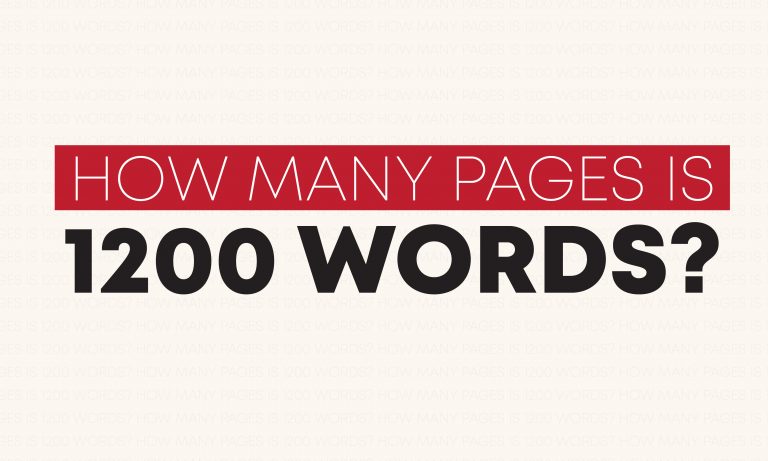 How Many Pages Is 1200 Words? | Word Count Tool