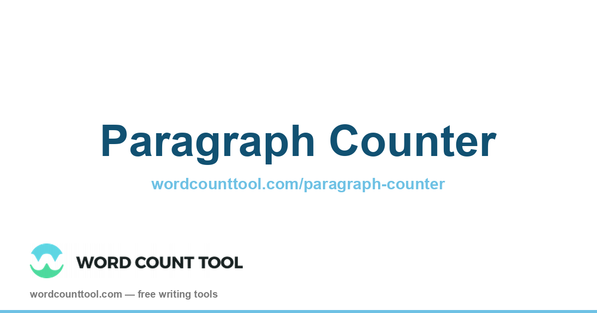 Paragraph Counter | Word Count Tool