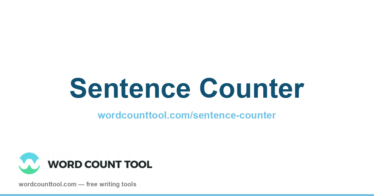 Sentence Counter | Word Count Tool