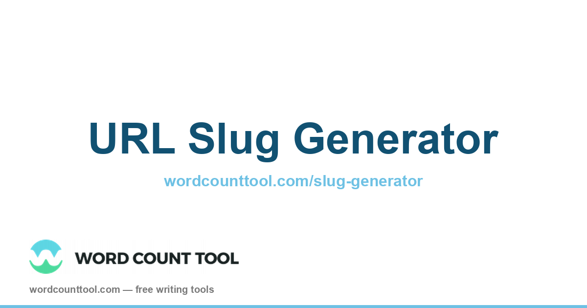 URL Slug Generator | Convert Titles to SEO-Friendly URL Slugs